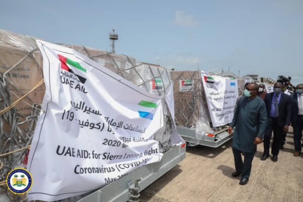 Sierra Leone's VP receives UAE Anti-Coronavirus Medical Supplies ...