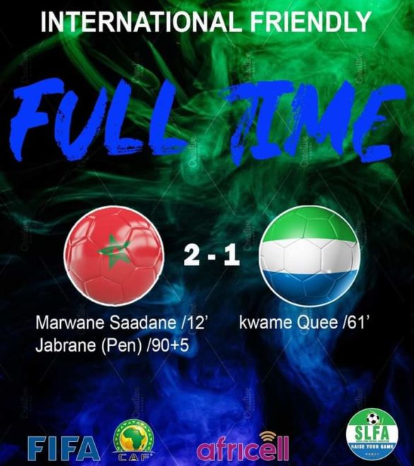 Morocco defeats the Leone Stars of Sierra Leone by 2 - 1 ﻿ - SwitSalone