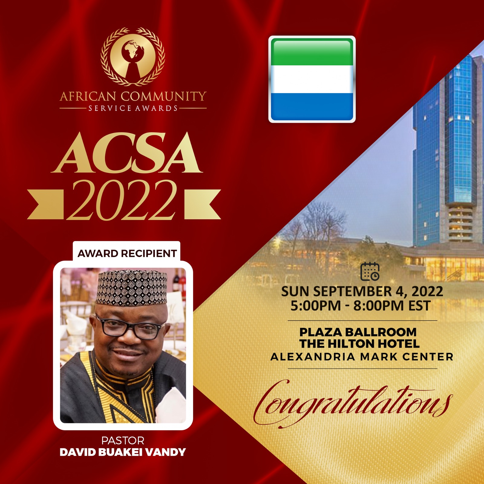 Sierra Leoneans win big for giving back at African Community Service ...