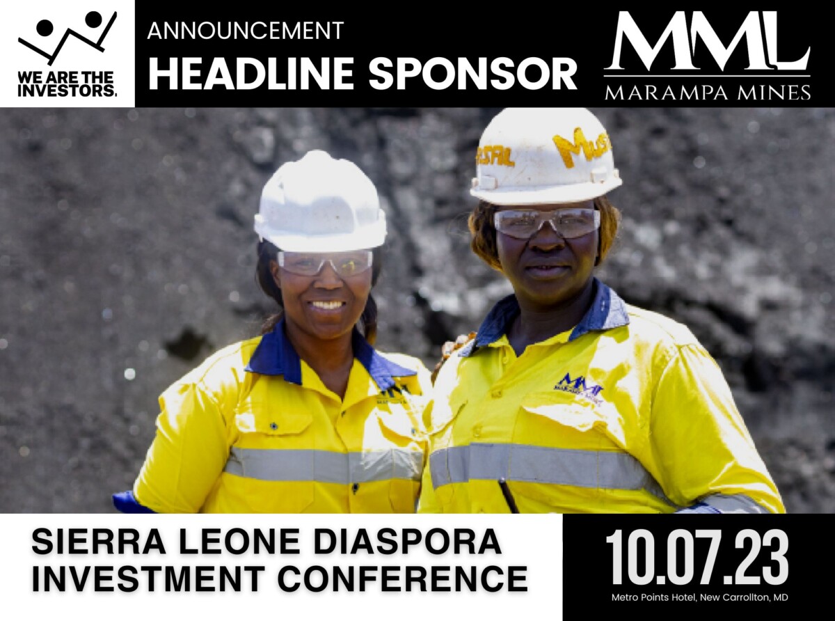 Marampa Mines Limited Named Headline Sponsor for Sierra Leone Diaspora ...