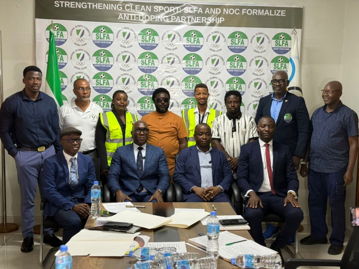 SLFA and NOC Sign First-Ever Anti-Doping Agreement - SwitSalone