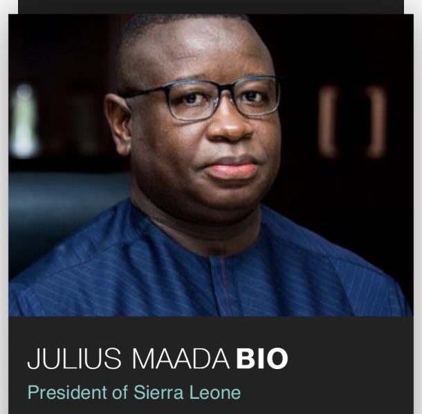 President Maada Bio, Sierra Leone to give a TED talk in Vancouver ...