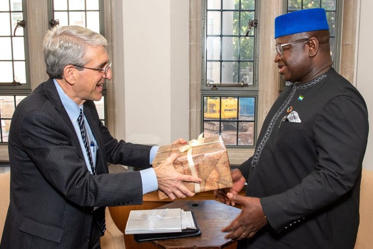 H.E. Julius Maada Bio, President of Sierra Leone, Visits Yale and New ...