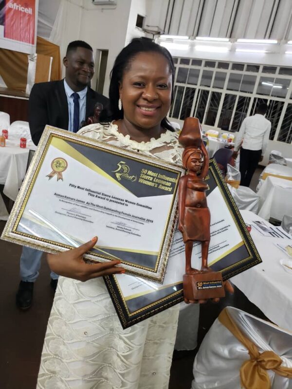 Asmaa Kamara James bags yet another award as the most outstanding ...