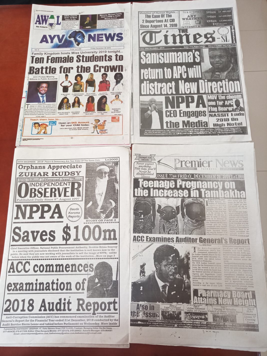 Sierra Leone News Roundup: APC conference is this weekend, ACC will ...