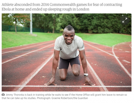 Sierra Leone: UK rejects sprinter Jimmy Thoronka asylum, he must return ...