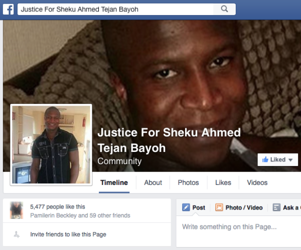 Sierra Leone: Justice for Sheku Bayoh who died in police custody in the ...