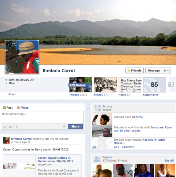 6 Most Influential Sierra Leoneans on facebook - SwitSalone